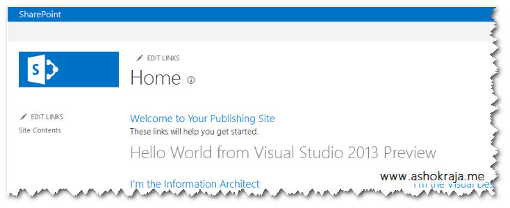 What is new in Visual Studio 2013 preview for SharePoint 2013 Developers? - SharePoint Pals
